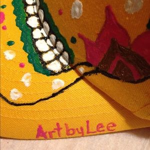 Art By Lee | Accessories | Custom Hand Painted Sugar Skull Cap | Poshmark